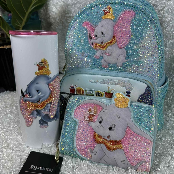 Loungefly | Accessories | Loungefly Dumbo Kids Backpack And Wallet Set ...